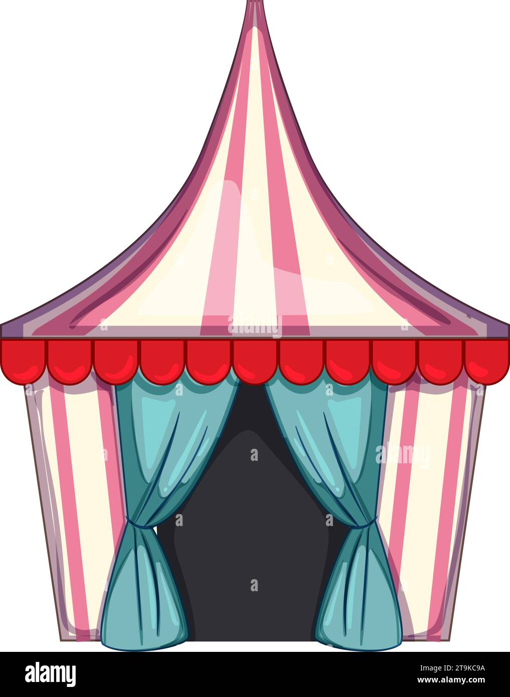 fair circus tent cartoon vector illustration Stock Vector Image & Art ...