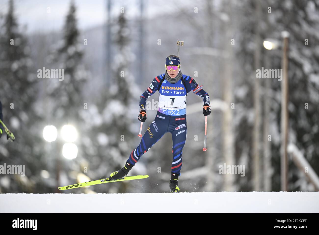 Justine Braisaz-Bouchet of France in action during the women's 15km ...