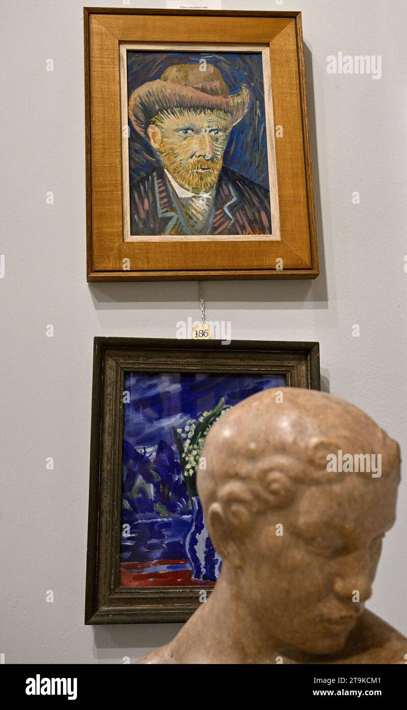 Prague, Czech Republic. 25th Nov, 2023. Oil painting Self-Portrait of ...
