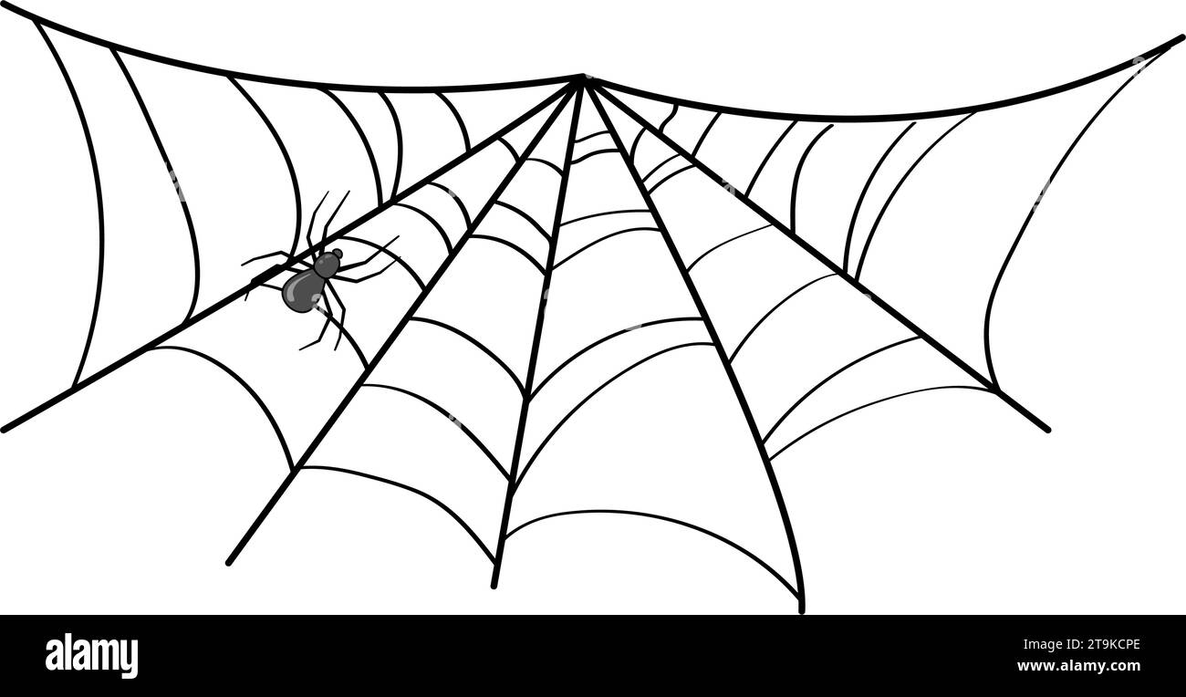 web cobweb cartoon vector illustration Stock Vector Image & Art - Alamy
