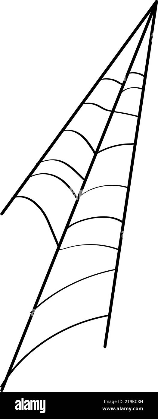 horror cobweb cartoon vector illustration Stock Vector Image & Art - Alamy