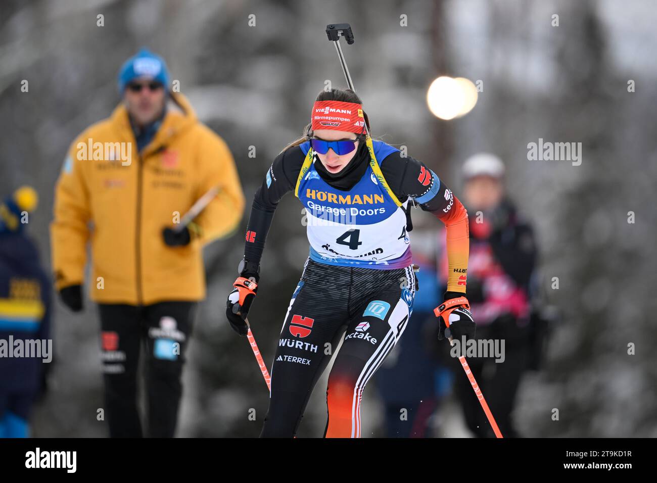 Vanessa Voigt of Germany in action during the women's 15km individual ...