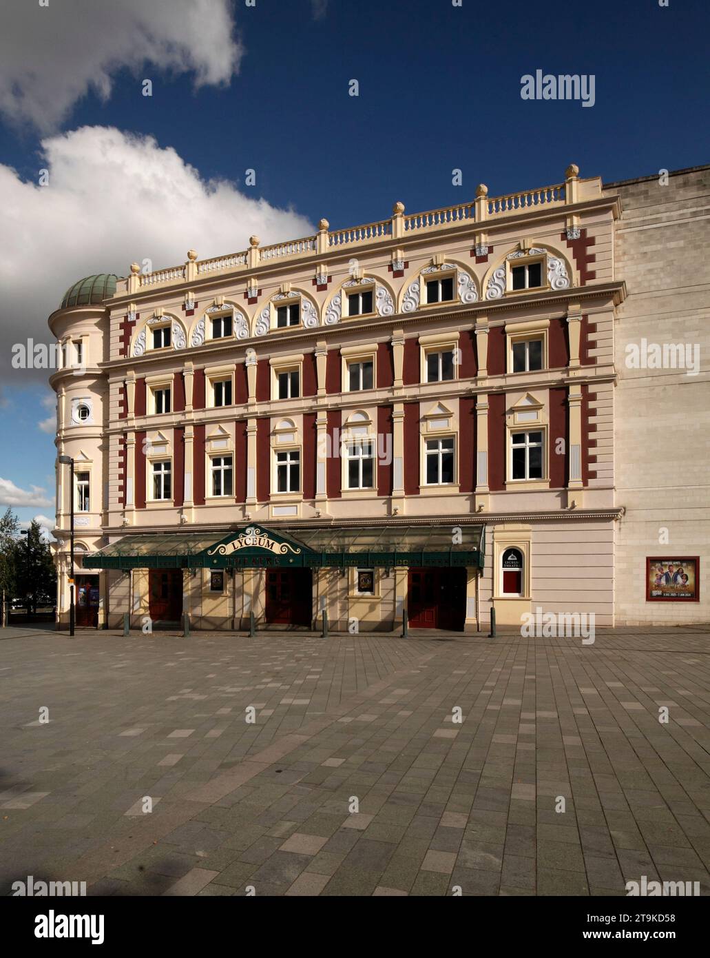 The exterior of the Lyceum in Sheffield. The theatrew is built in the ...