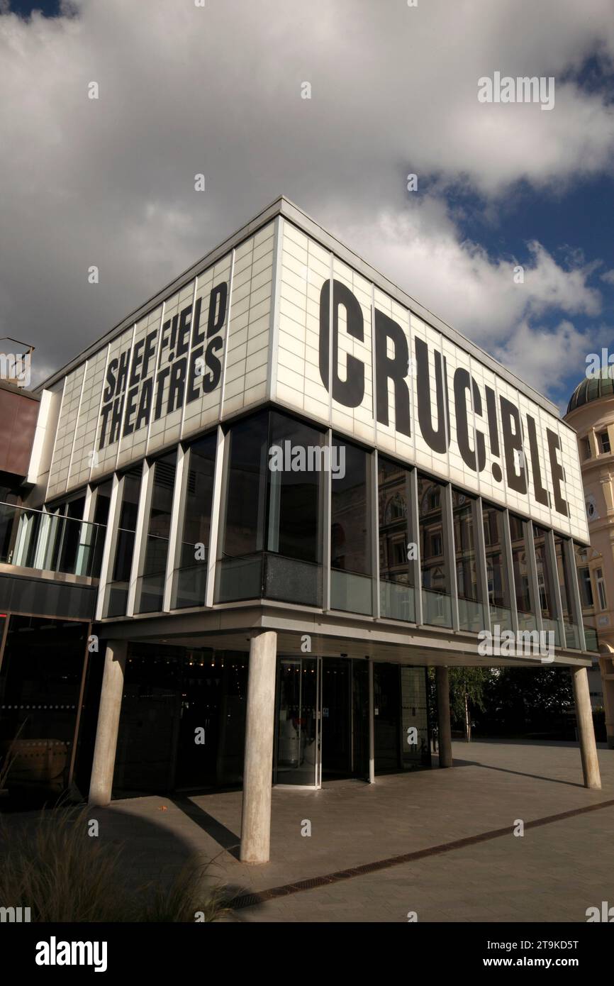 The exterior of the Crucible, in Sheffield. Iconic venue known for ...