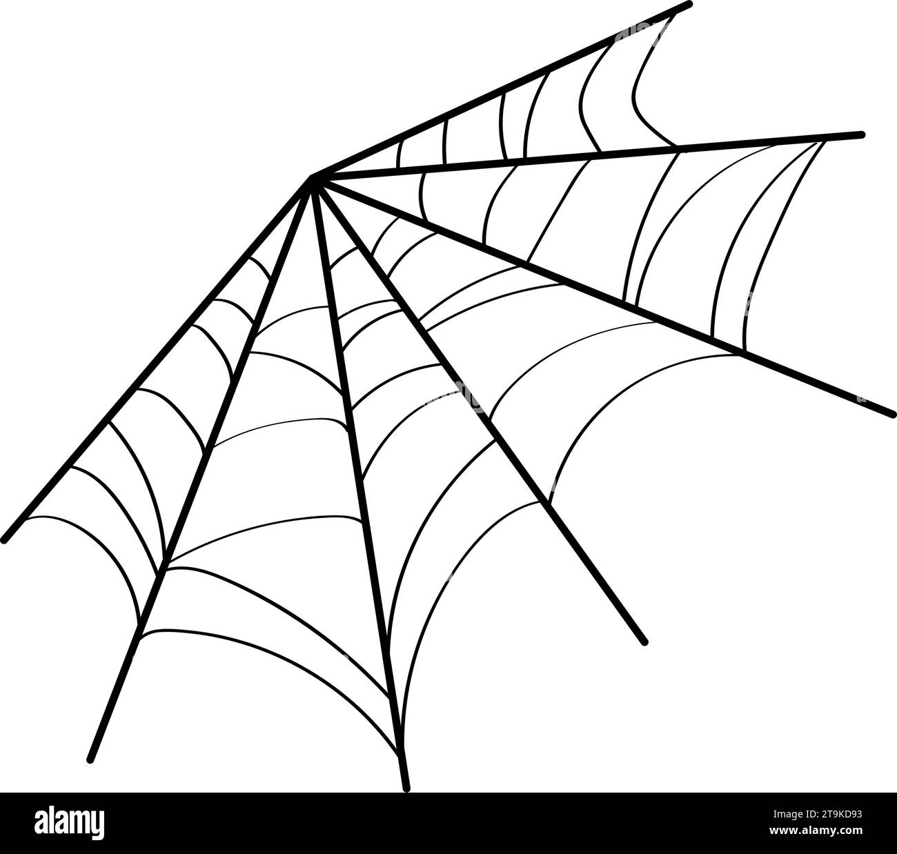 scary cobweb cartoon vector illustration Stock Vector Image & Art - Alamy