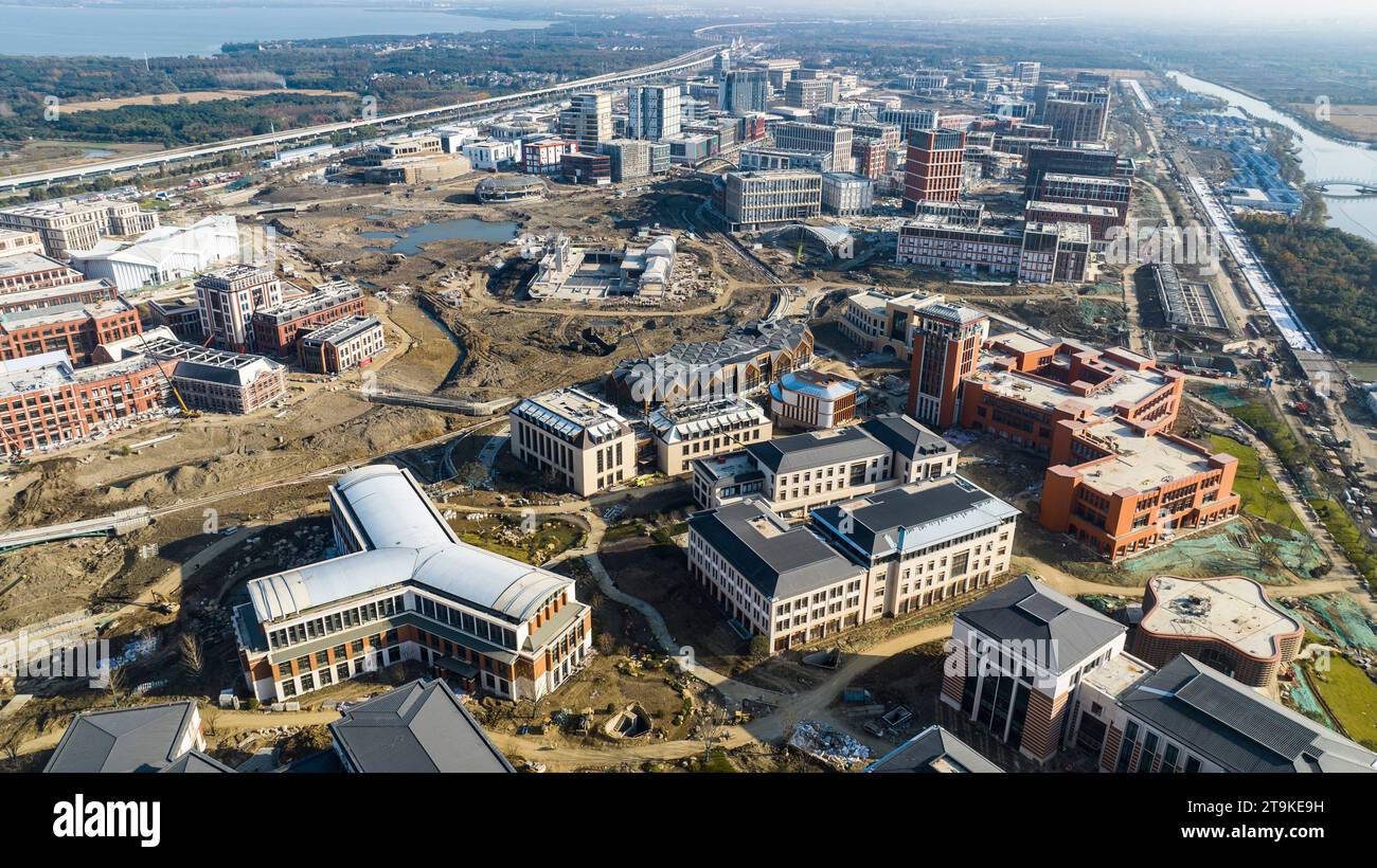 SHANGHAI, CHINA - NOVEMBER 26, 2023 - An aerial photo shows the ...