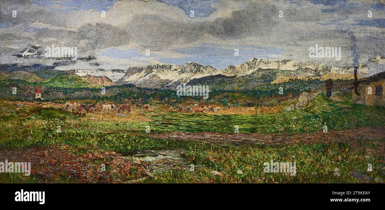 Paesaggio sul Maloja - olio su tela - Giovanni Segantini - 1895 ...