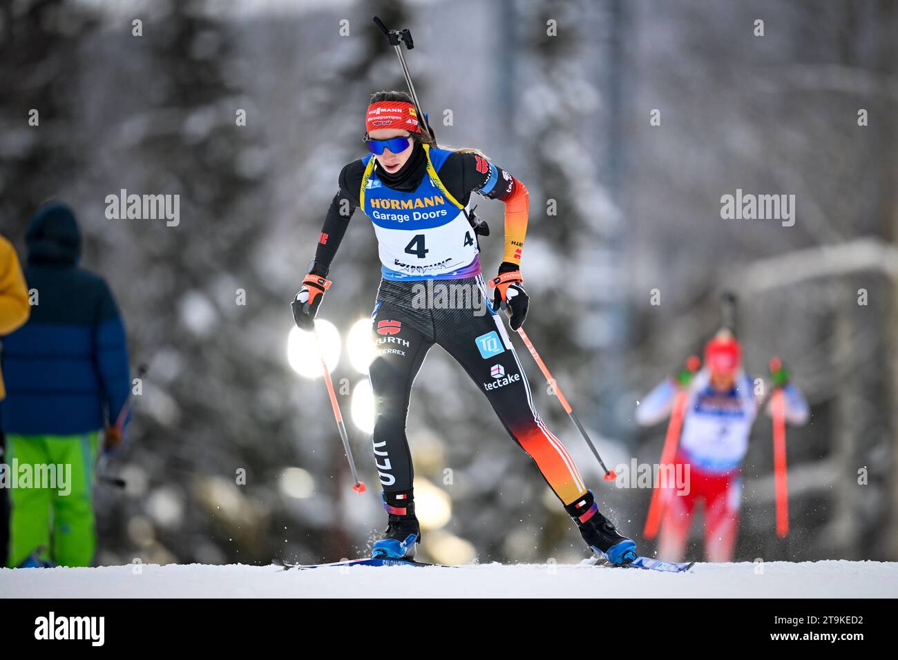 Vanessa Voigt of Germany in action during the women's 15km individual ...
