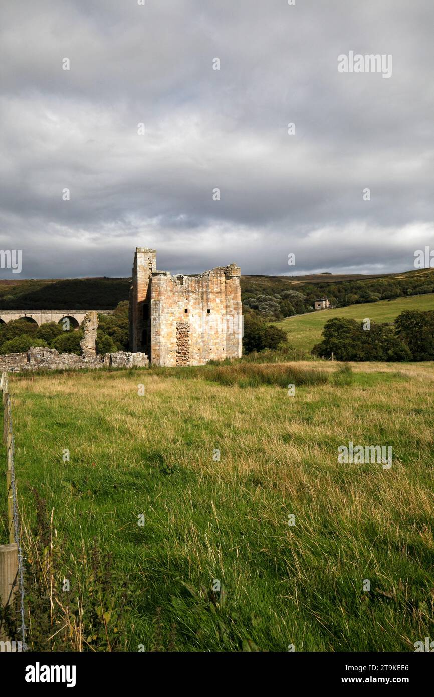 Edlingham Castle. 1300-1600. Northumberland. Fortified manor house with ...