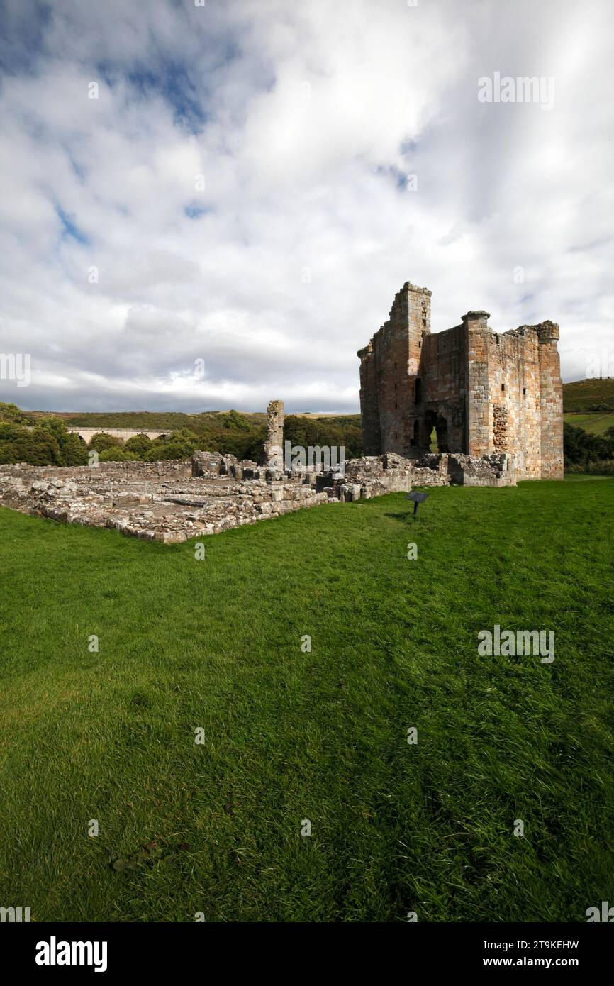 Edlingham Castle. 1300-1600. Northumberland. Fortified manor house with ...