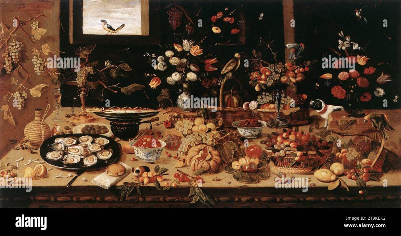 Still-Life - by Jan Van Kessel Stock Photo - Alamy