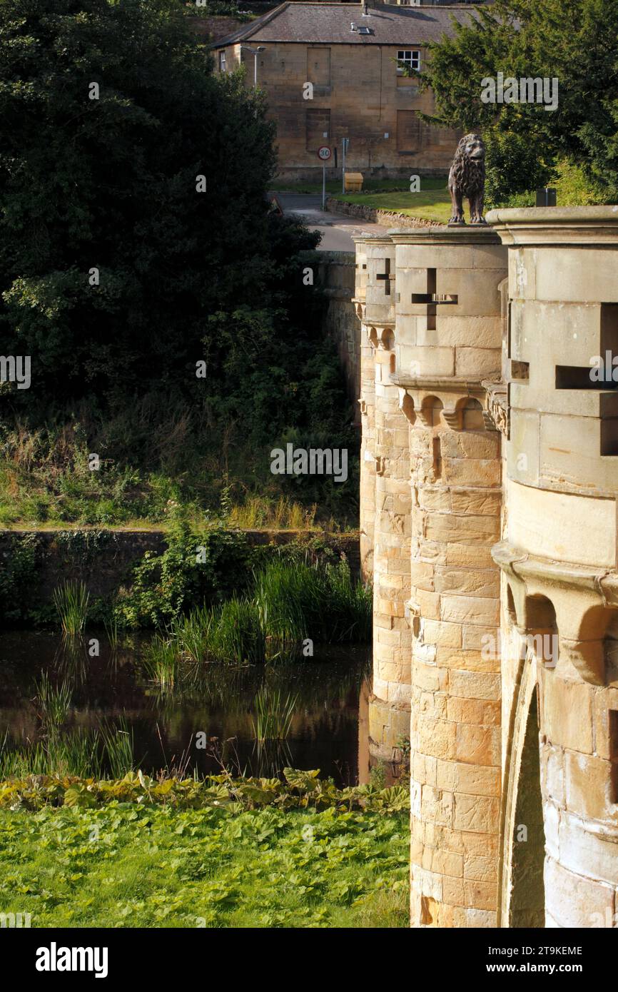 The Lion bridge on the River Aln. Built by John Adam for the first Duke ...