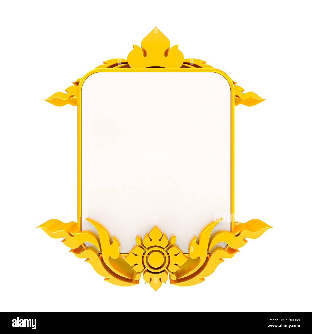 Frame Kbach Khmer Gold 3D Render Stock Photo - Alamy