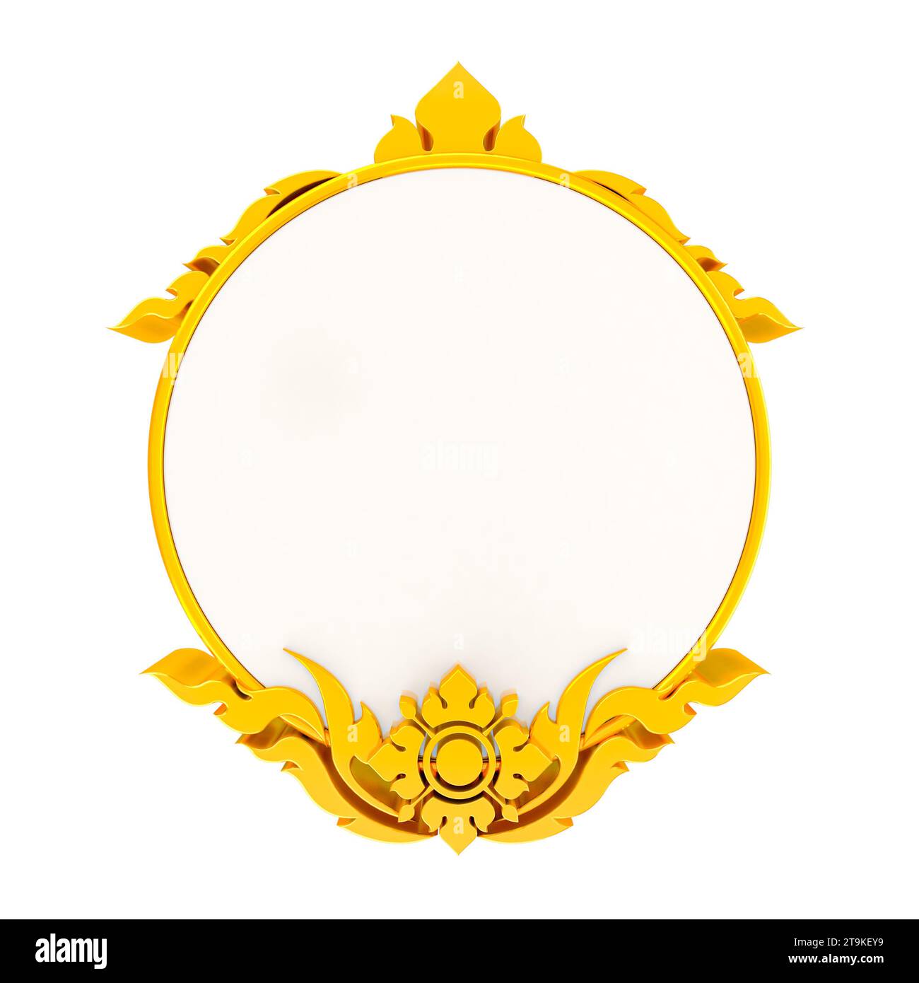 Frame Kbach Khmer Gold 3D Render Stock Photo - Alamy