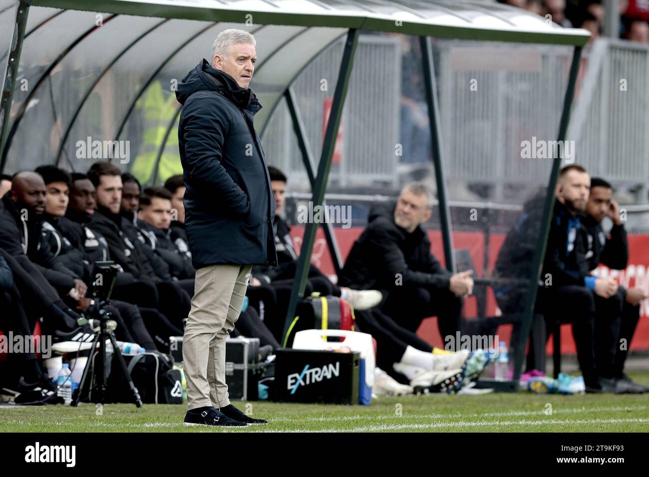 ALMERE - Heracles Almelo coach John Lammers during the Dutch Eredivisie ...