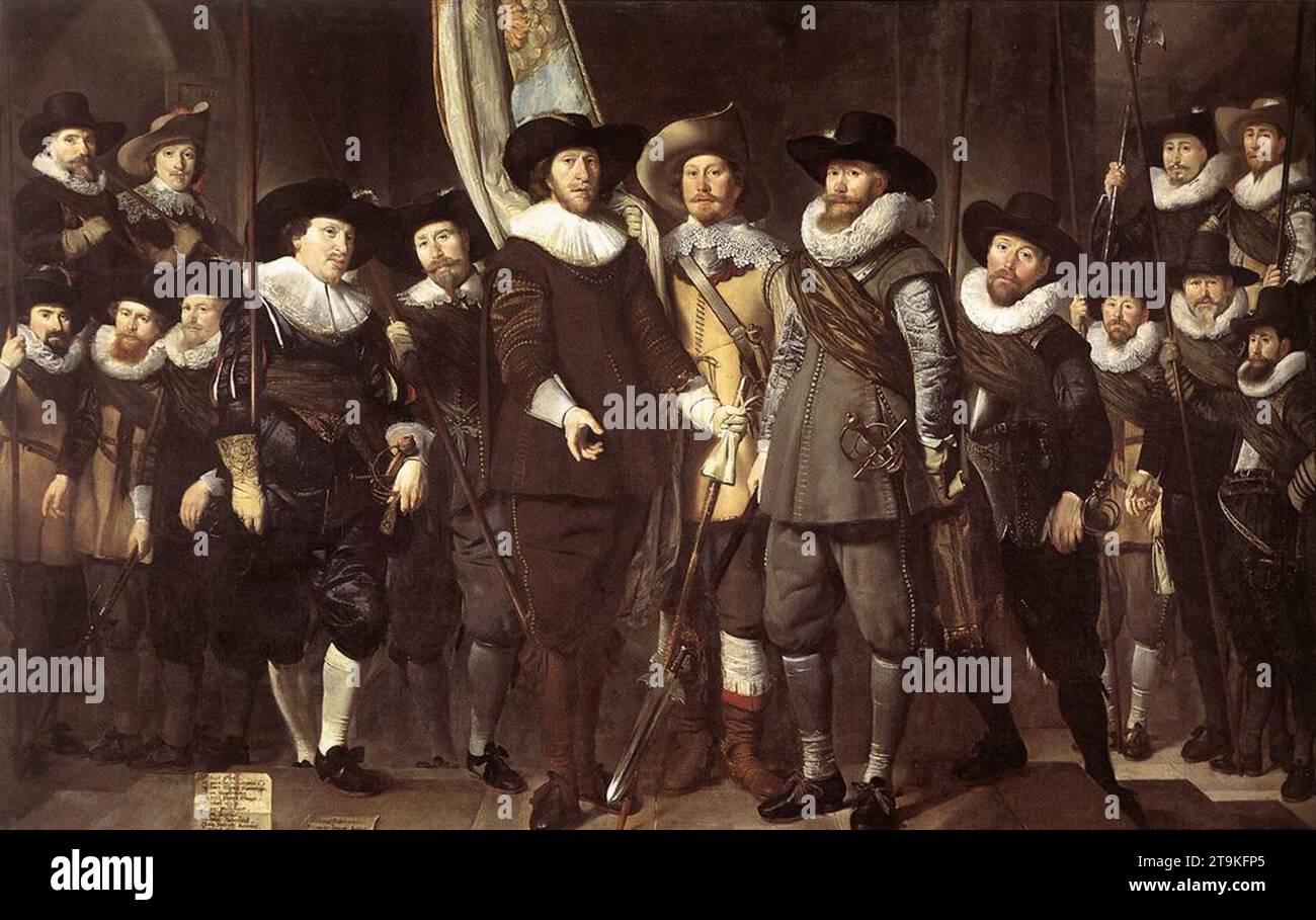The Militia Company of Captain Allaert Cloeck 1632 by Thomas De Keyser ...
