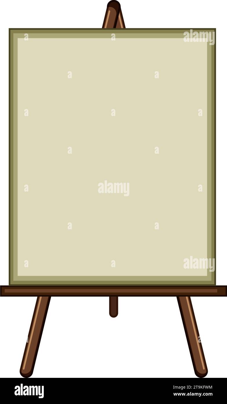 paper easel cartoon vector illustration Stock Vector Image & Art - Alamy