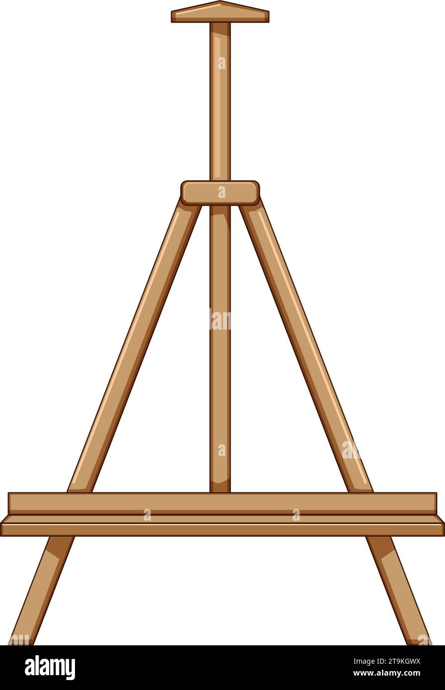 empty easel cartoon vector illustration Stock Vector Image & Art - Alamy