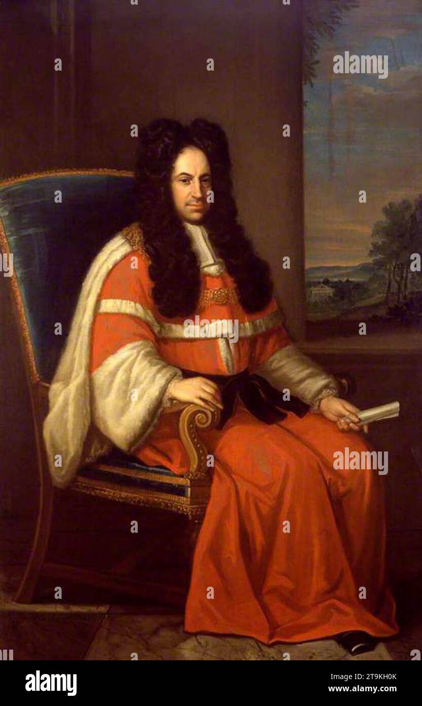 Portrait of Peter King, 1st Baron King of Ockham 1720 by Daniel De ...