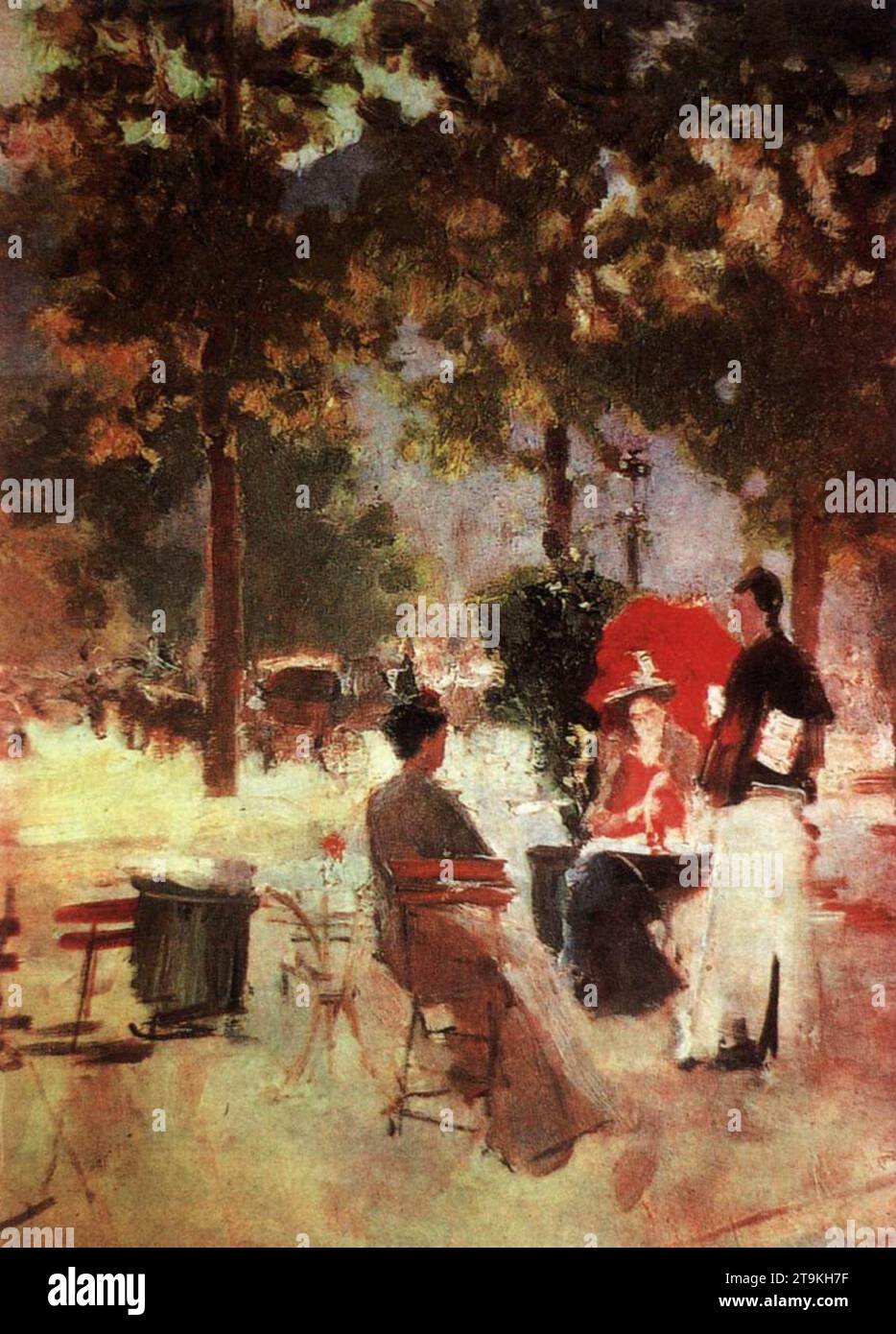 Café in Paris 1892-94 by Konstantin Alekseyevich Korovin Stock Photo ...