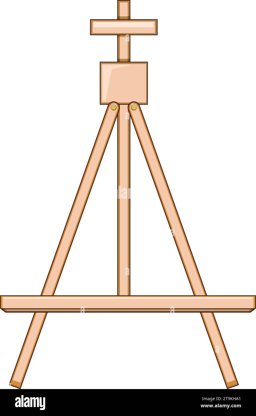 exhibition easel cartoon vector illustration Stock Vector Image & Art ...