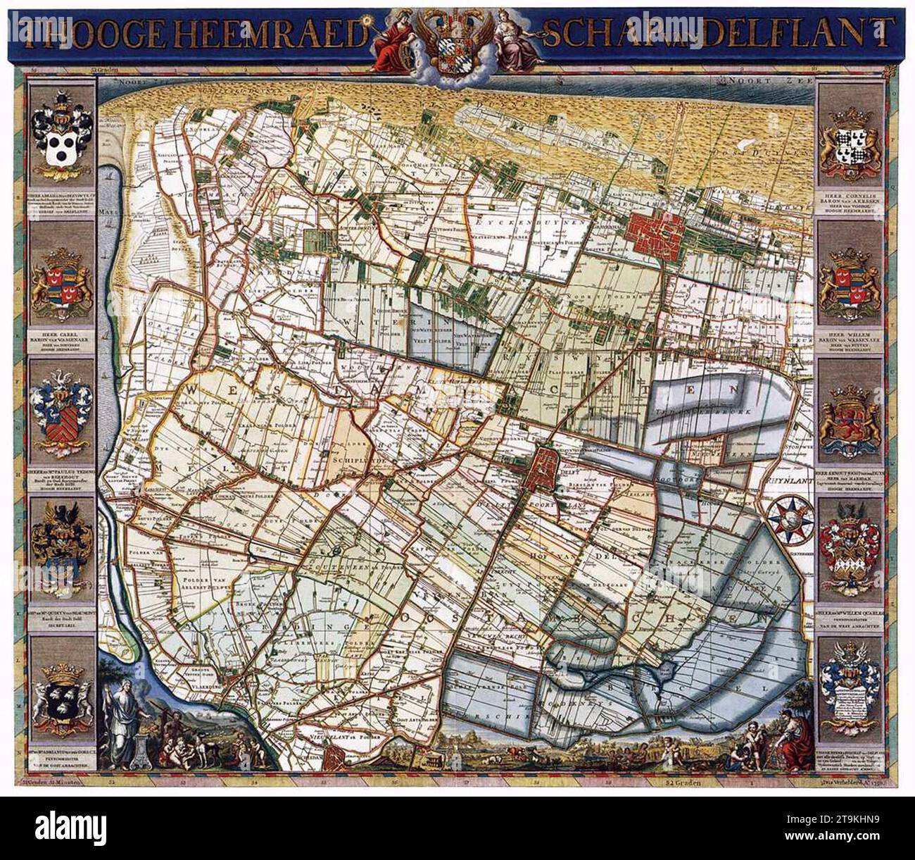 Map of delfland hi-res stock photography and images - Alamy