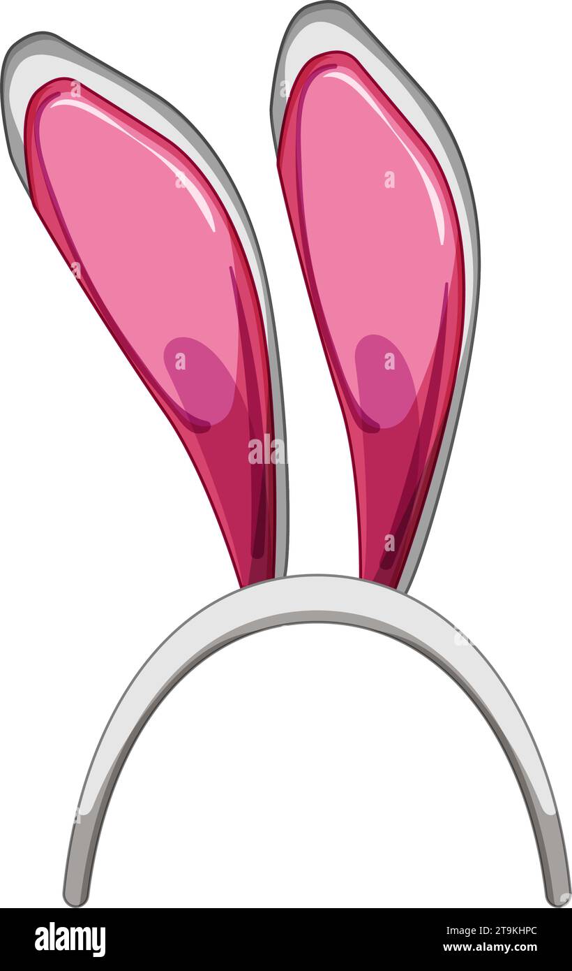 funny easter bunny ear cartoon vector illustration Stock Vector Image ...
