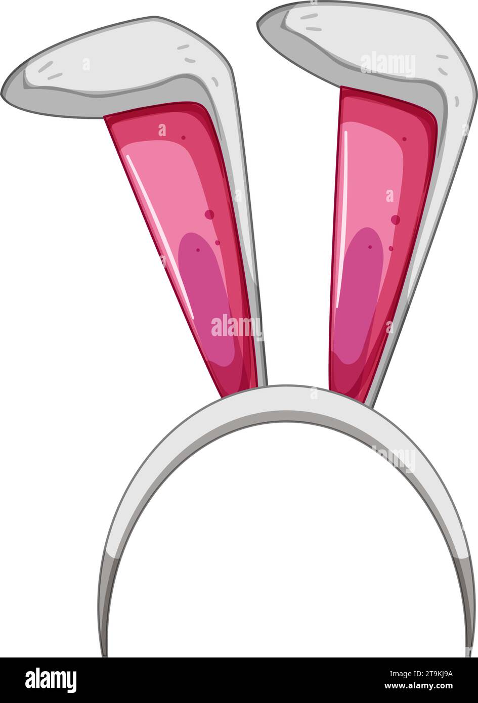 decoration easter bunny ear cartoon vector illustration Stock Vector ...