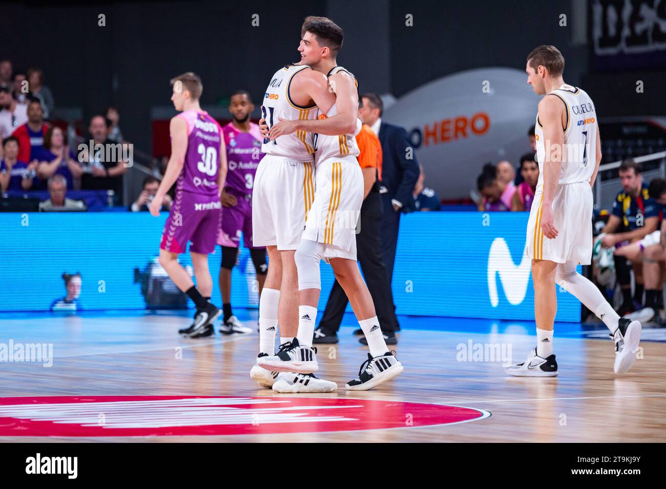 Madrid, Madrid, Spain. 26th Nov, 2023. Dzanan Musa and Carlos Alocen of ...