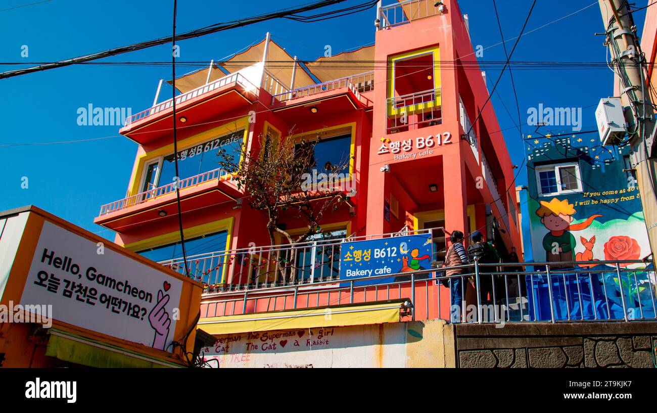 Gamcheon Culture Village, Nov 9, 2023 : Cafe 'Planet B612' featuring ...