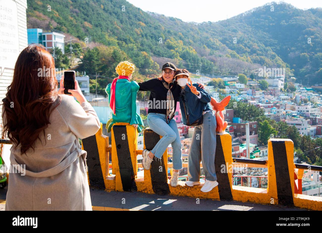 Gamcheon Culture Village, Nov 9, 2023 : A popular photo zone of cafe ...