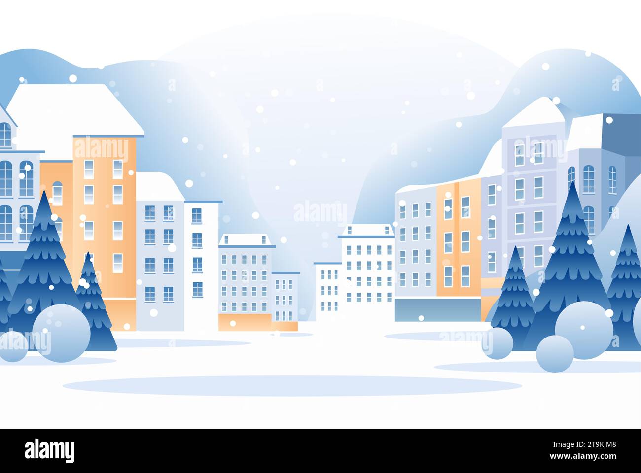 city street buildings urban cityscape background horizontal Stock ...