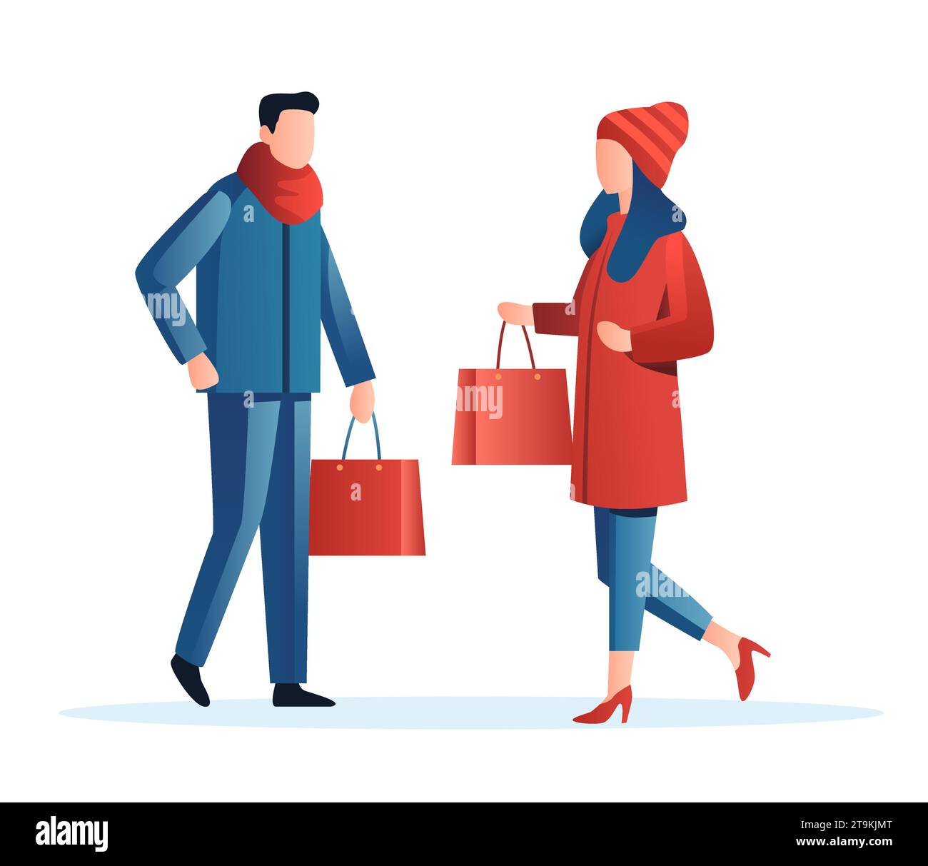 Shopping discussing Stock Vector Images - Alamy