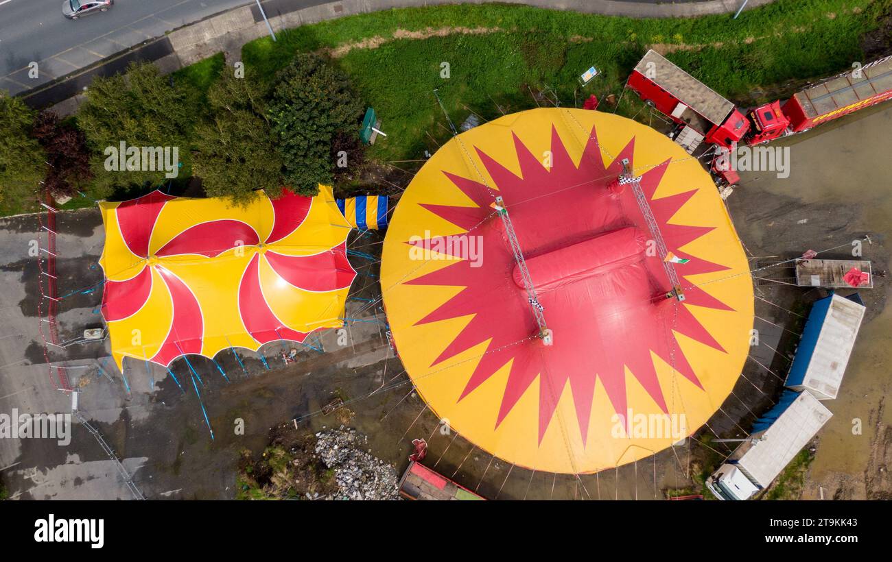 traveling circus, Limerick, Ireland, 17/09/2023 Stock Photo - Alamy