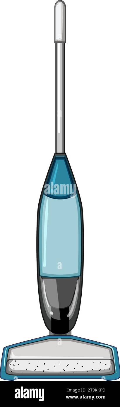 clean electric mop cartoon vector illustration Stock Vector Image & Art ...
