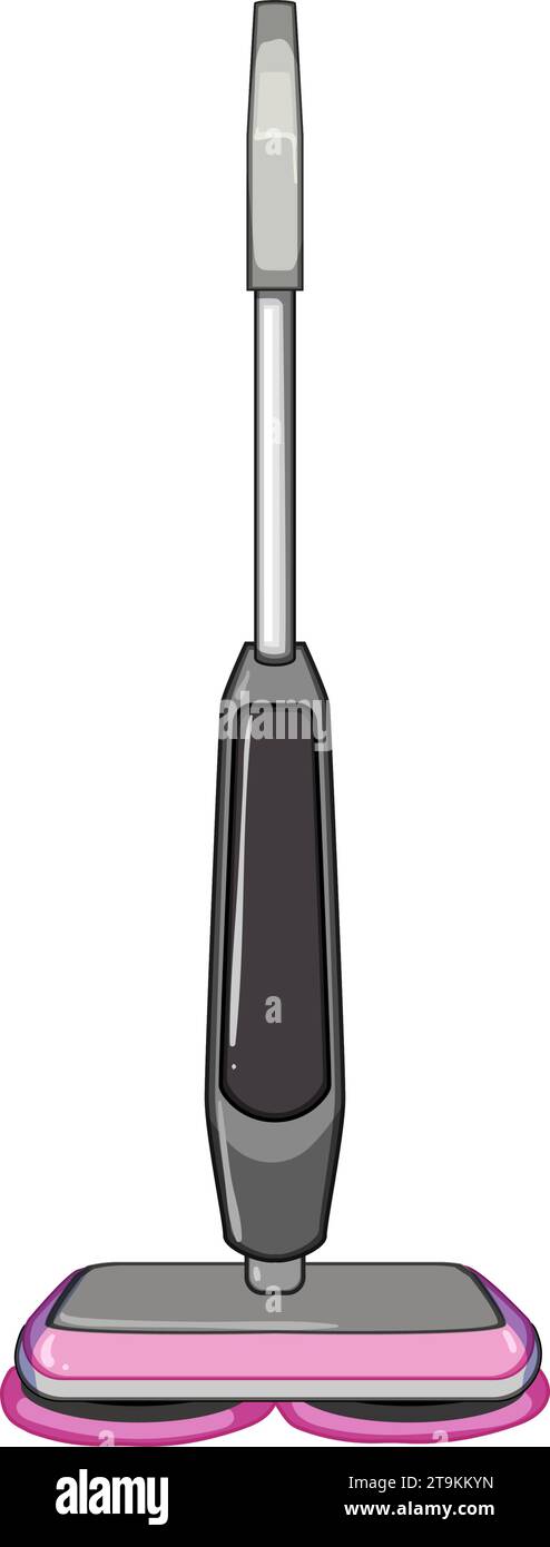 appliance electric mop cartoon vector illustration Stock Vector Image ...
