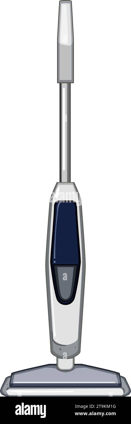 cleaner electric mop cartoon vector illustration Stock Vector Image ...