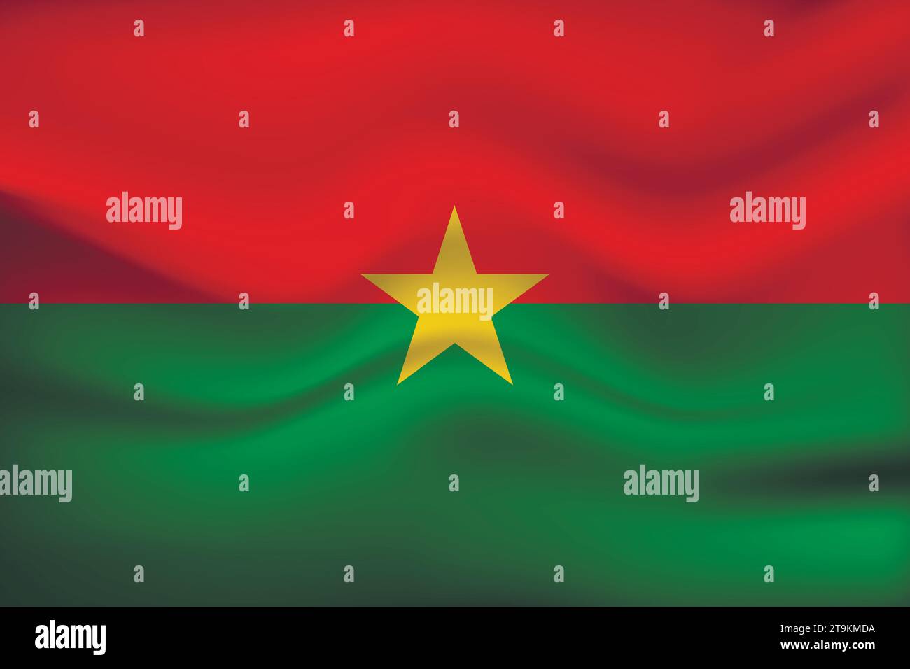 Flag of Burkina Faso. National symbol in official colors. Template icon ...