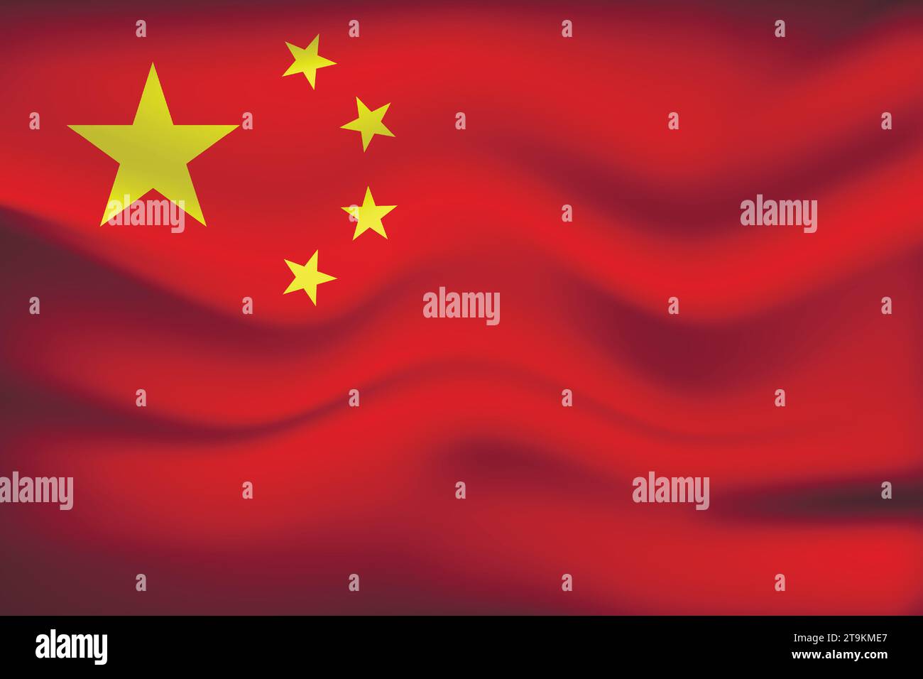Flag of China. Chinese national symbol in official colors. Template ...
