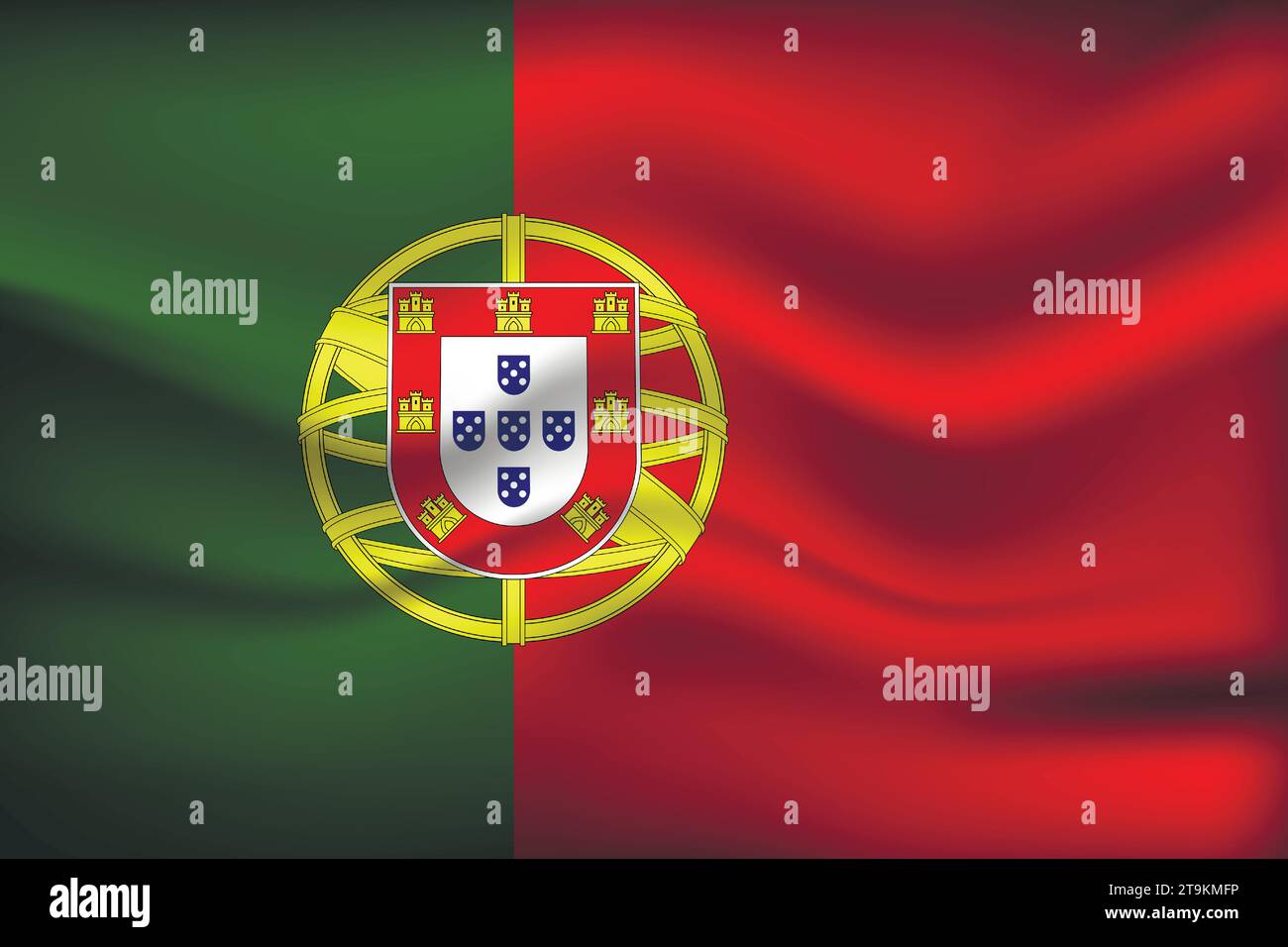 Flag of Portugal. Portuguese national symbol in official colors ...