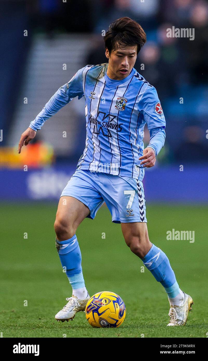 Coventry City's Tatsuhiro Sakamoto in action during the Sky Bet ...