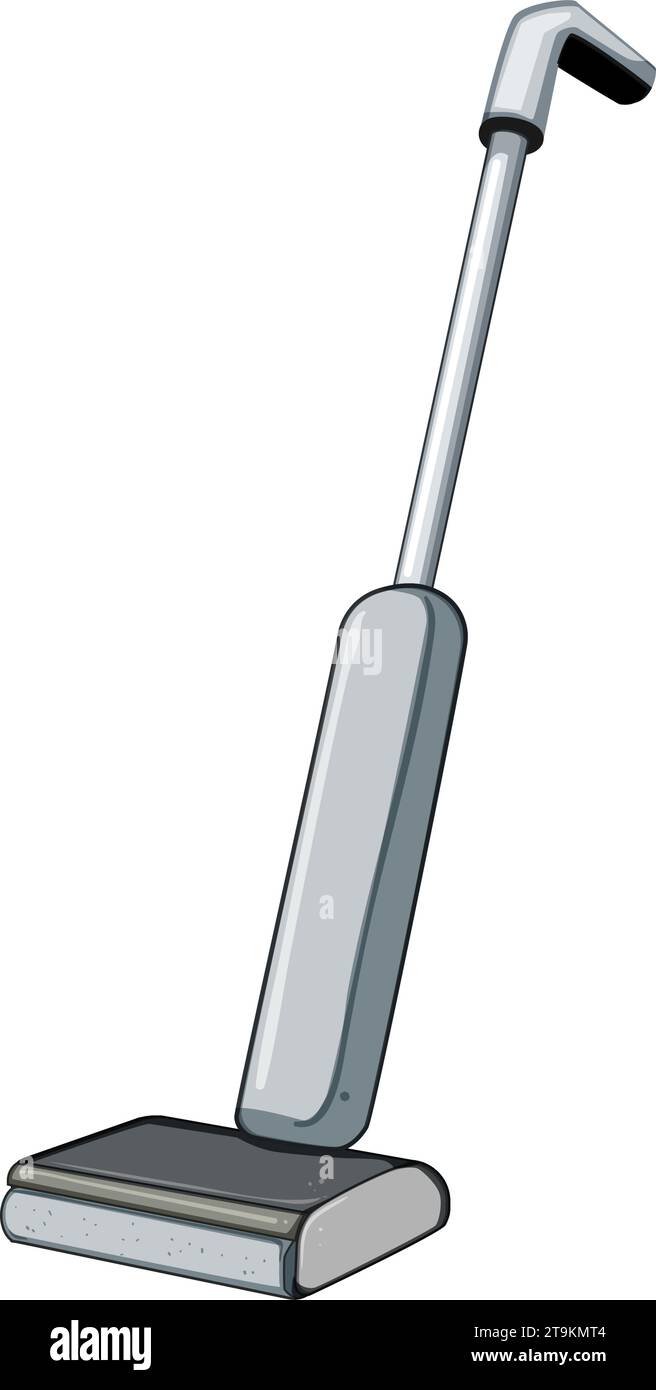 machine electric mop cartoon vector illustration Stock Vector Image ...