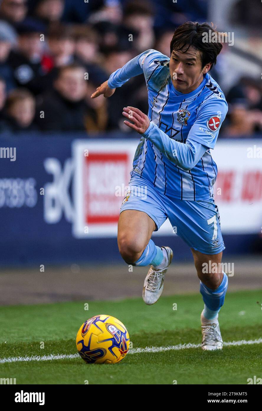 Coventry City's Tatsuhiro Sakamoto in action during the Sky Bet ...