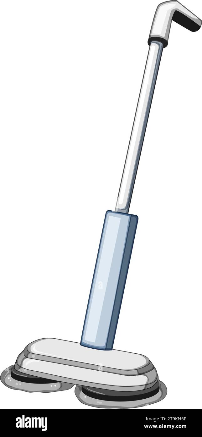 al electric mop cartoon vector illustration Stock Vector Image & Art ...