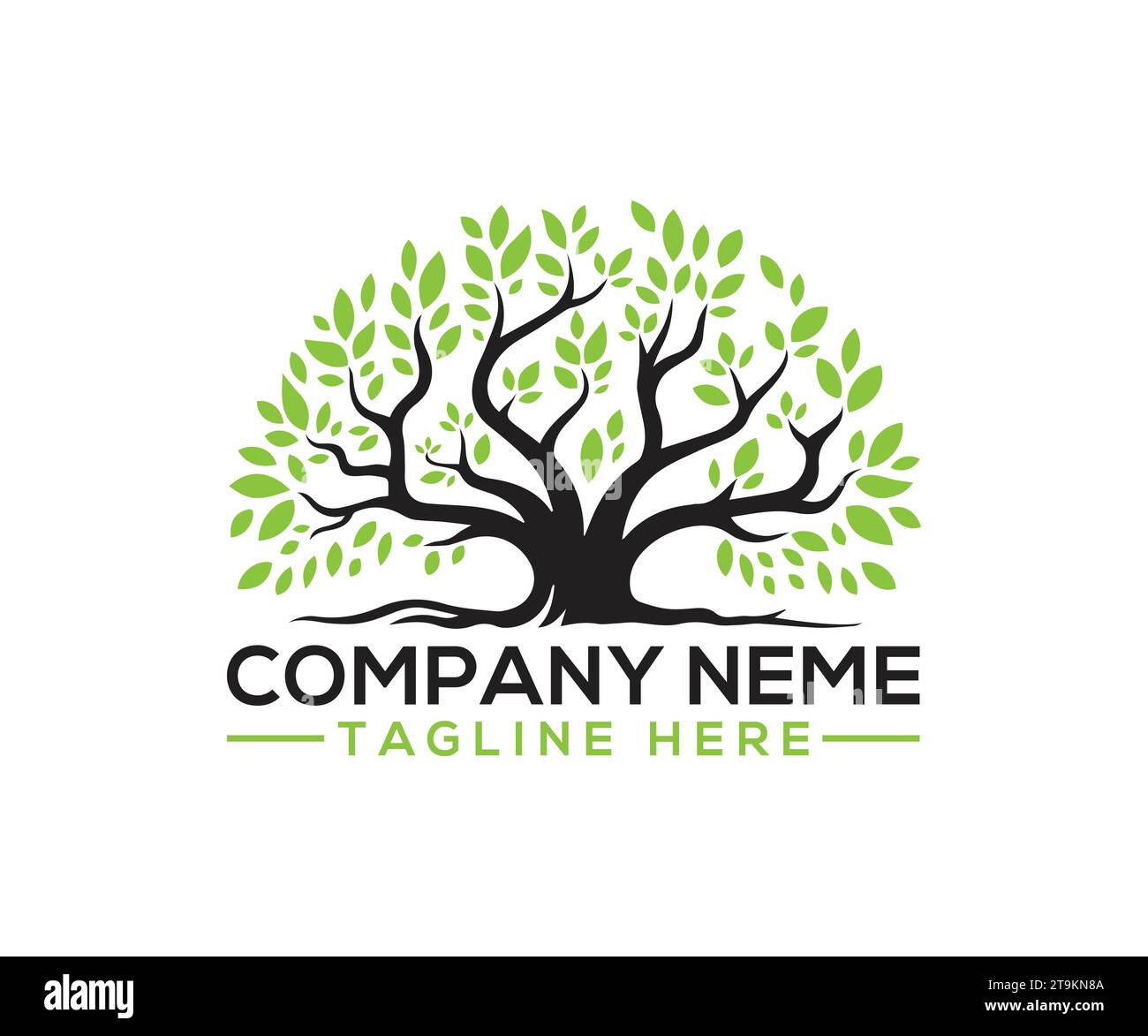 Tree logo design vector Stock Vector Image & Art - Alamy