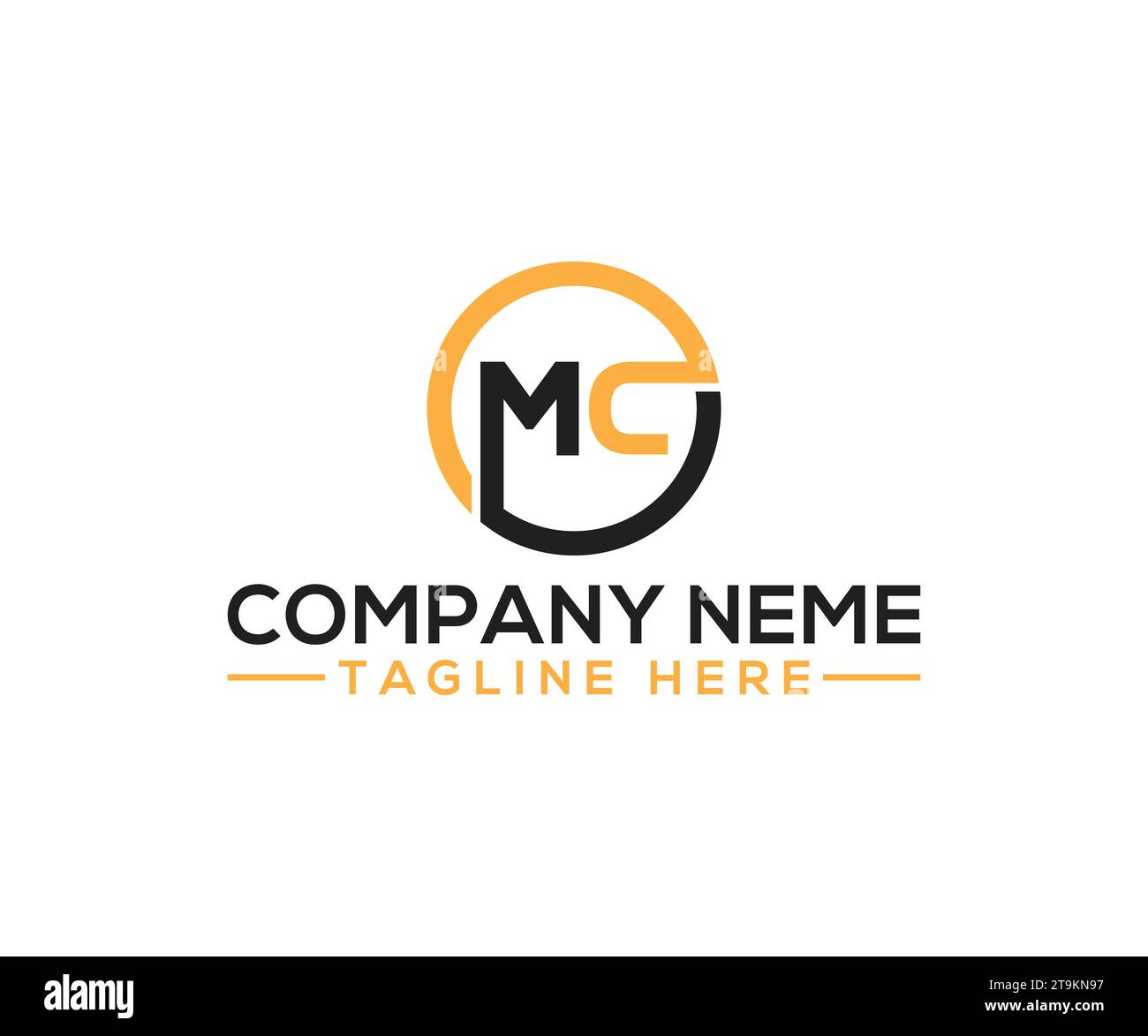 mc logo design vector Stock Vector Image & Art - Alamy