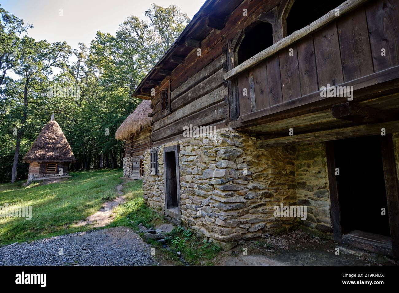 Replica of a traditional house at ASTRA Museum of Traditional Folk ...