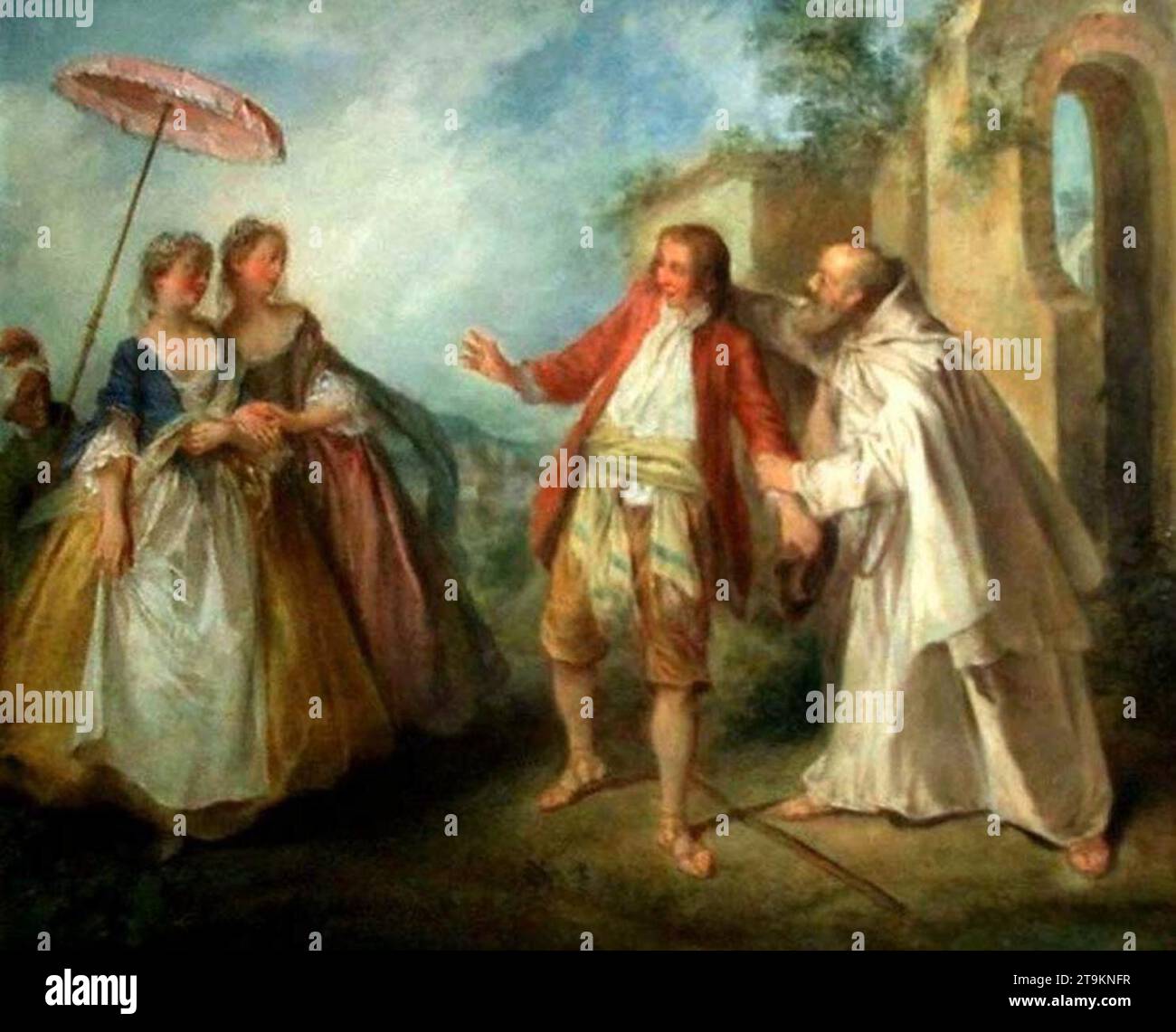 The Geese of Brother Philip - by Nicolas Lancret Stock Photo - Alamy