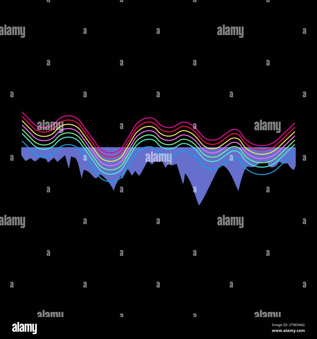 voice equalizer music cartoon vector illustration Stock Vector Image ...