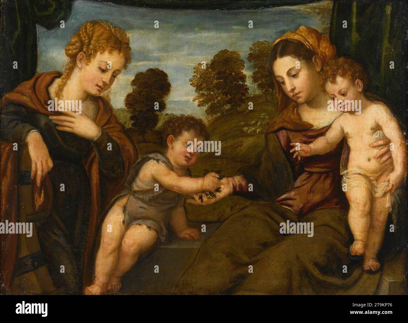 Madonna and Child with St Catherine and the Infant St John the Baptist ...